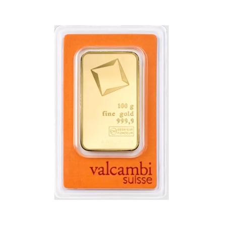 Lingou Aur 24 K, Valcambi, 100 grame, puritate 999, 9 ‰ - eMAG.ro