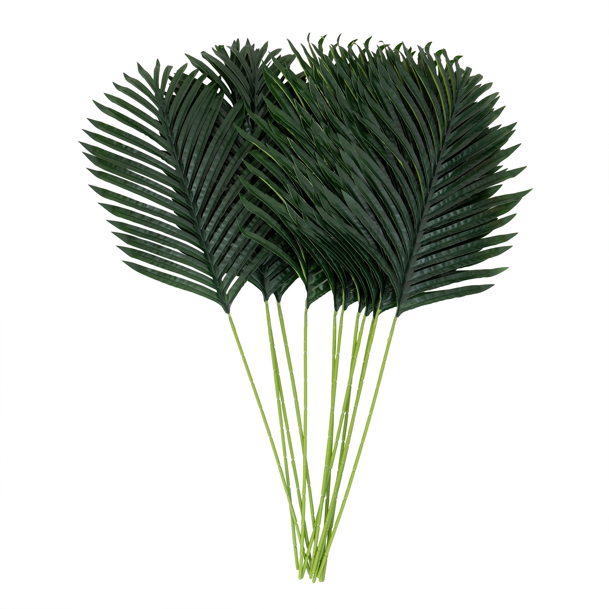 Frunze artificiale de palmier, culoare verde, 12/set, 90x30 cm, B.S.P ...