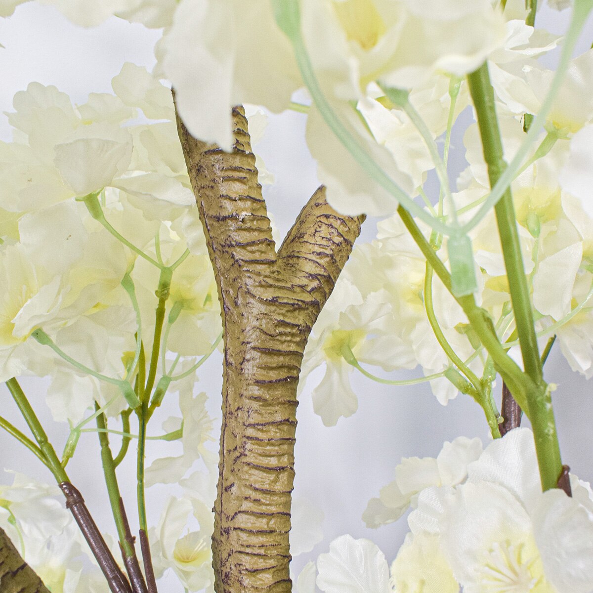 Copac decorativ cu flori artificiale, fara ghiveci, Naimeed D5617 ...