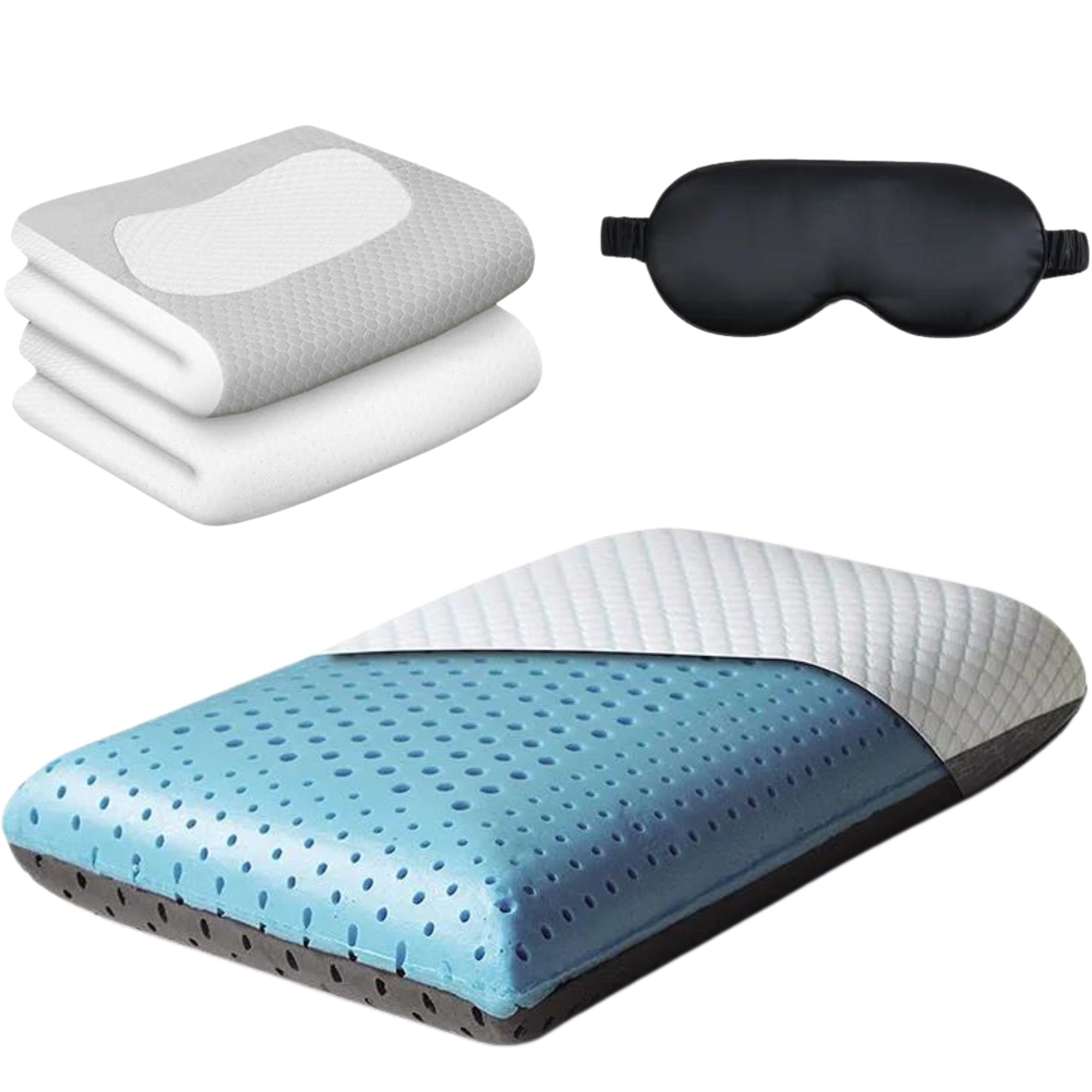 Perna Ortopedica Davirosi™, Densitate Dubla si Spuma de Memorie cu gel ...