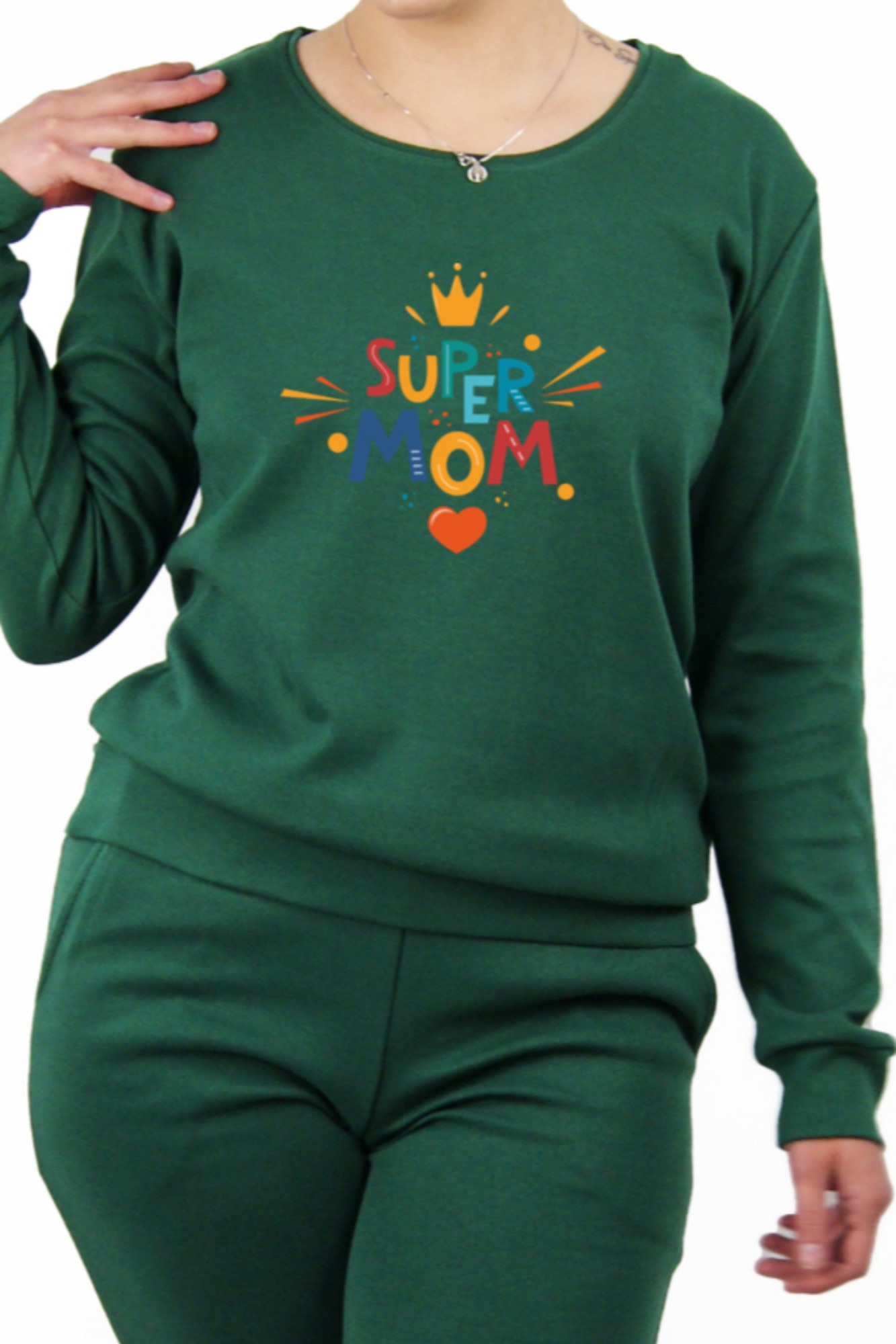 Pijama pentru femei personalizat super mom queen - eMAG.ro