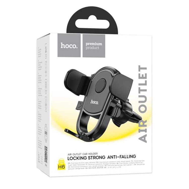 Autótartó klipekkel, Gravity, Hoco H6, Rotativ 360, Szellőzőrács ...
