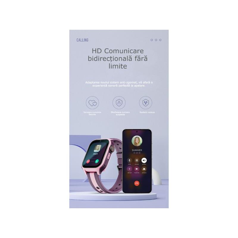 Ceas Smartwatch iLUCK™️ pentru Copii 4G, Camera HD, Display Touchscreen ...