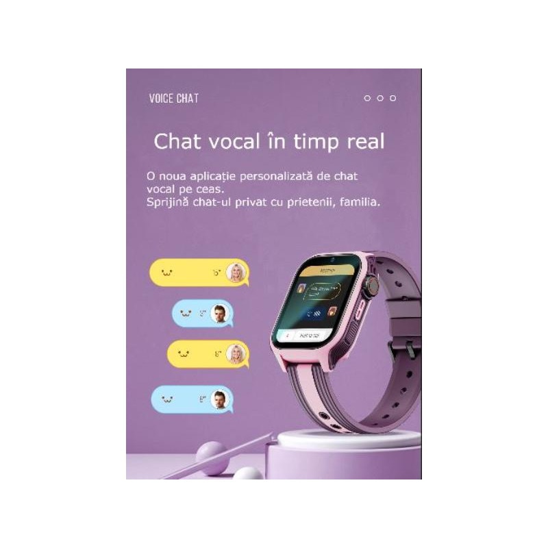 Ceas Smartwatch iLUCK™️ pentru Copii 4G, Camera HD, Display Touchscreen ...