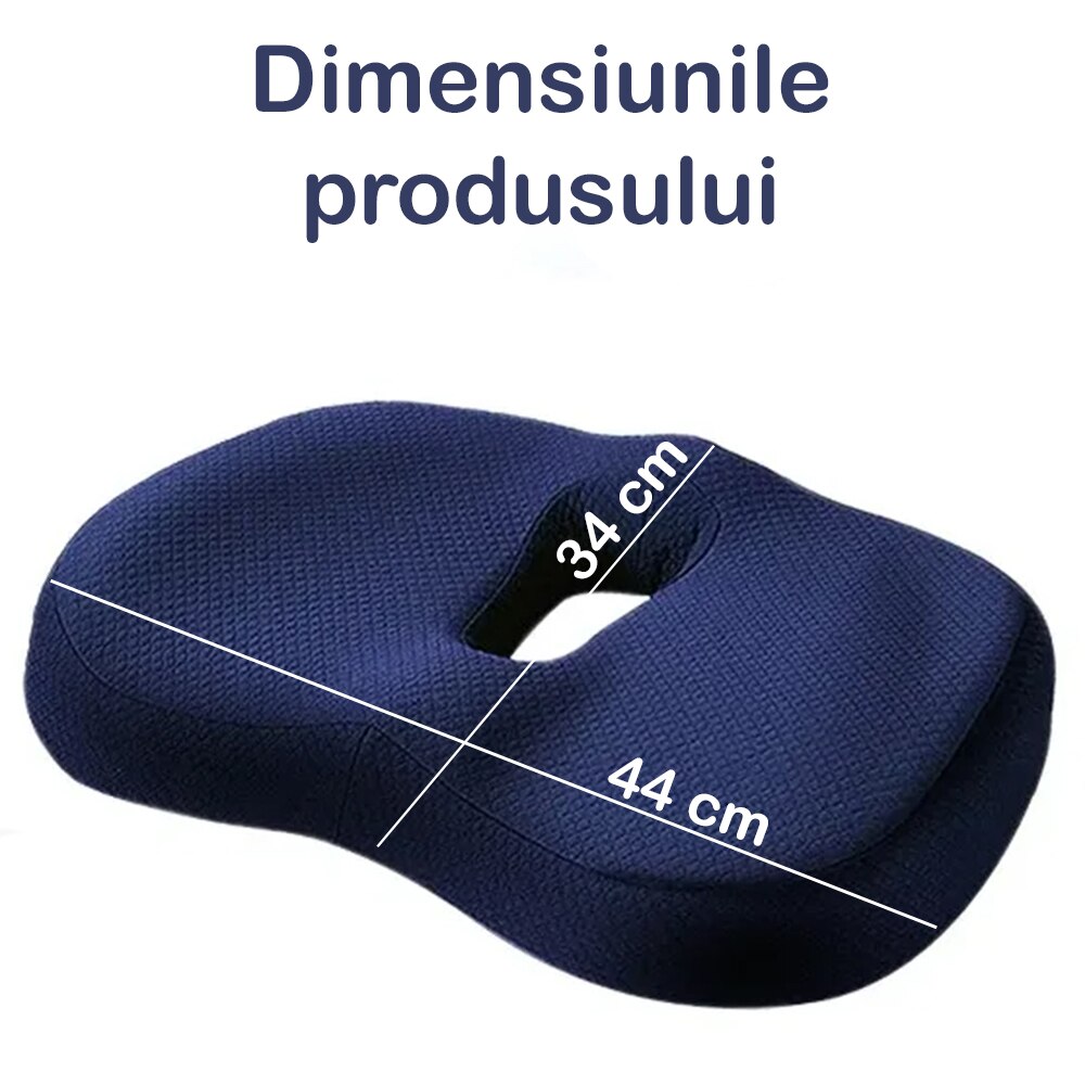 Perna Ortopedica SIKS Pentru Sezut Cu Spuma De Memorie, Tip Suport ...