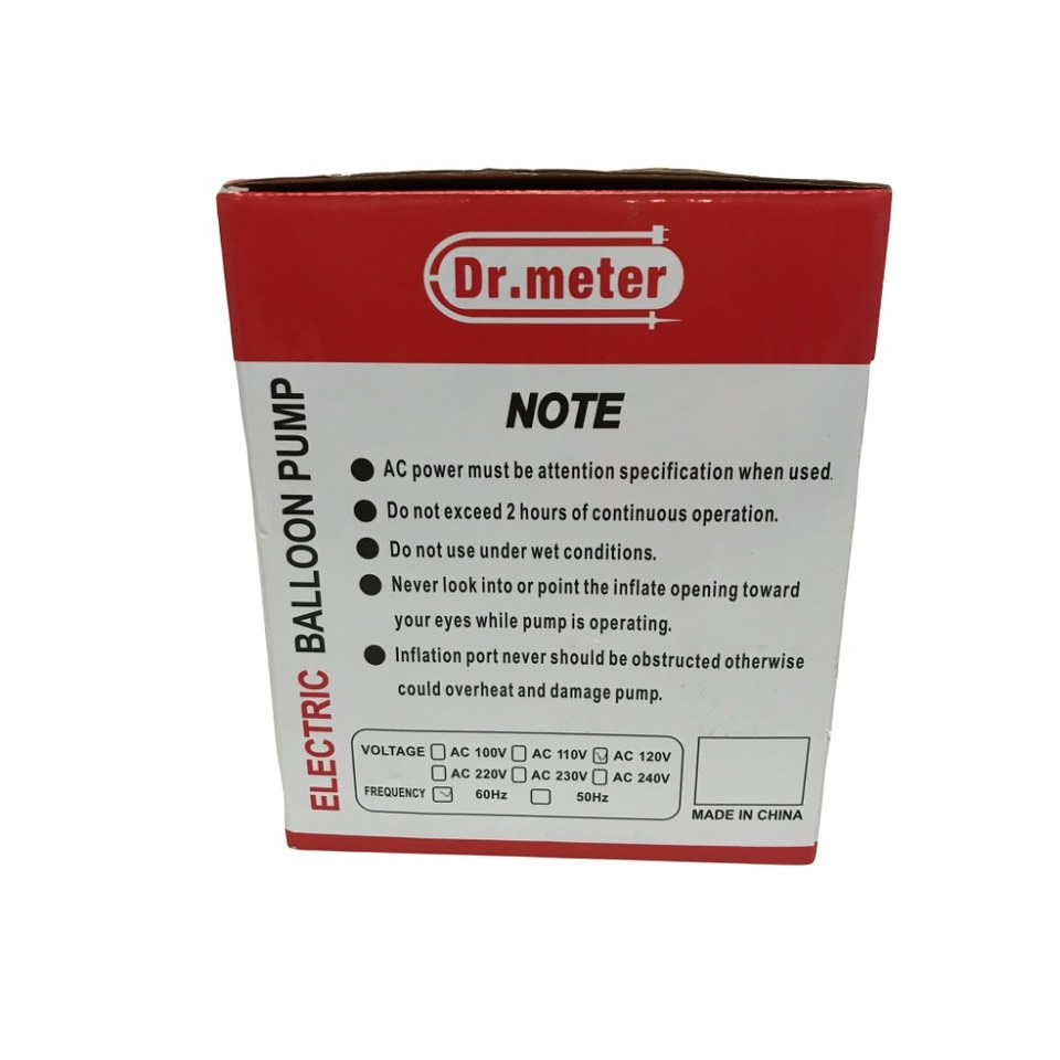 Dr Meter Електрическа помпа за надуване на балон Emag Bg