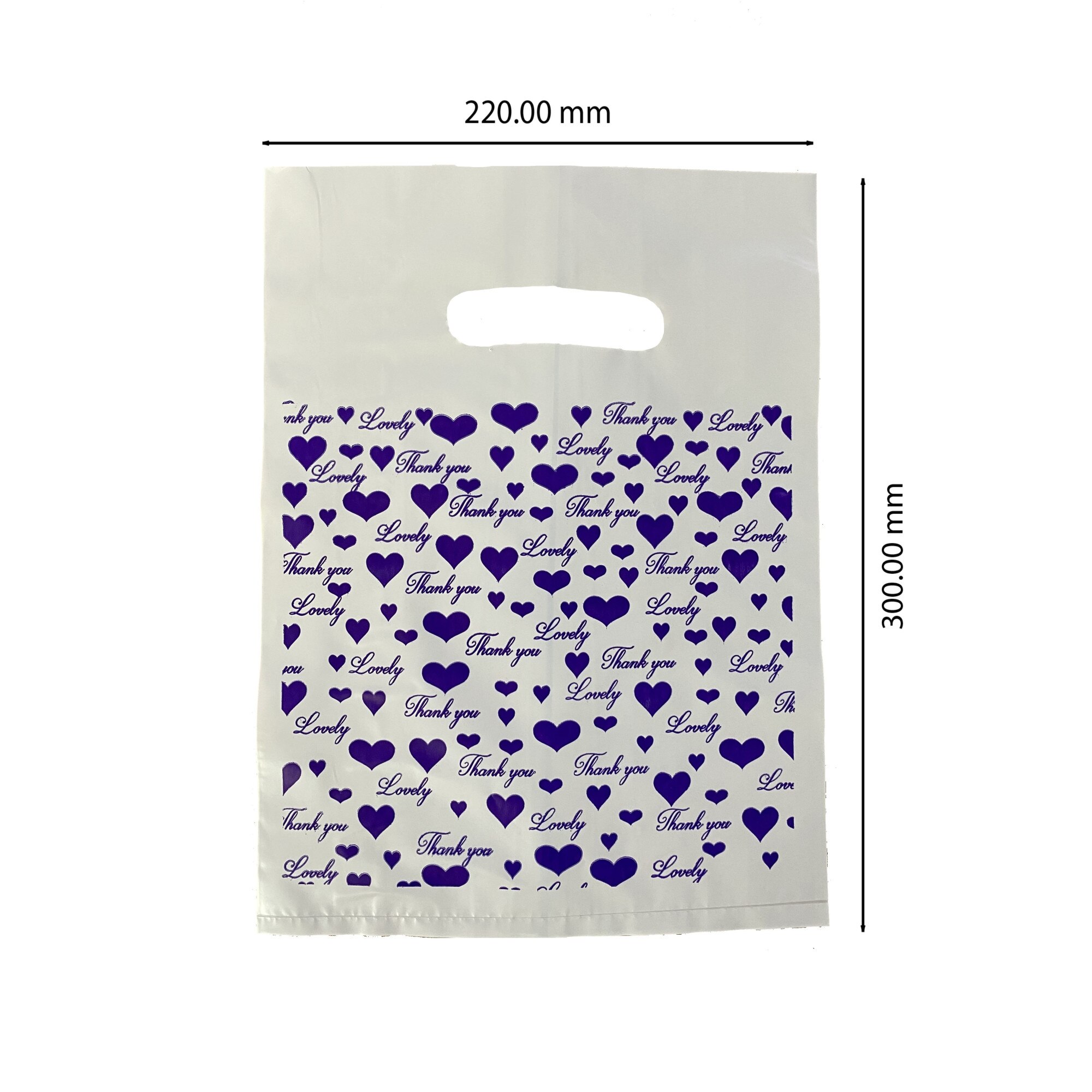 Set 100 bucati, Punga Plastic, tip Banana, fara maner intarit, 220x300 ...