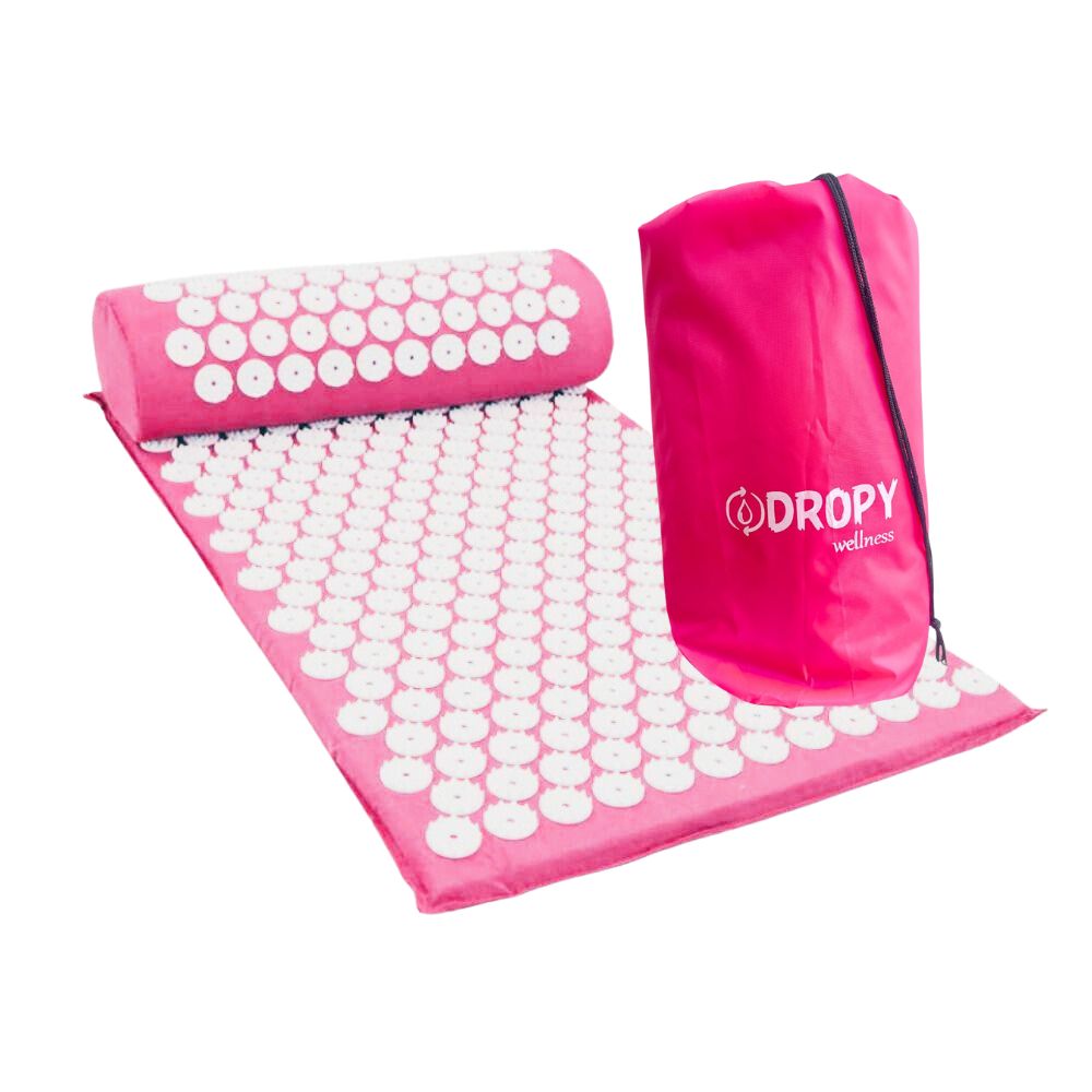 Set saltea si perna acupunctura DROPY® pentru ameliorarea durerilor de ...