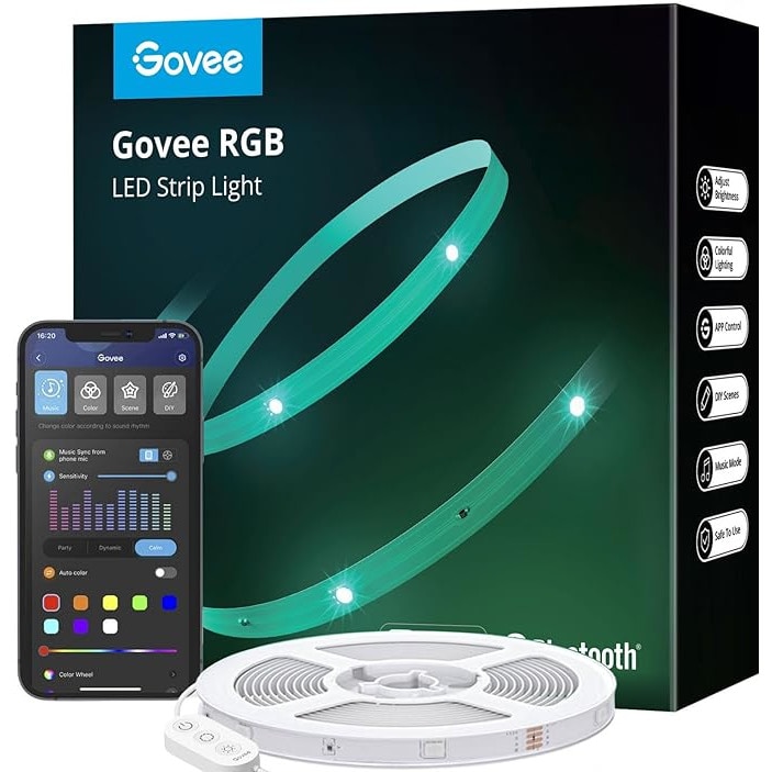 Banda LED RGB inteligenta Govee H613C, Wi-Fi, Bluetooth, sincronizare ...