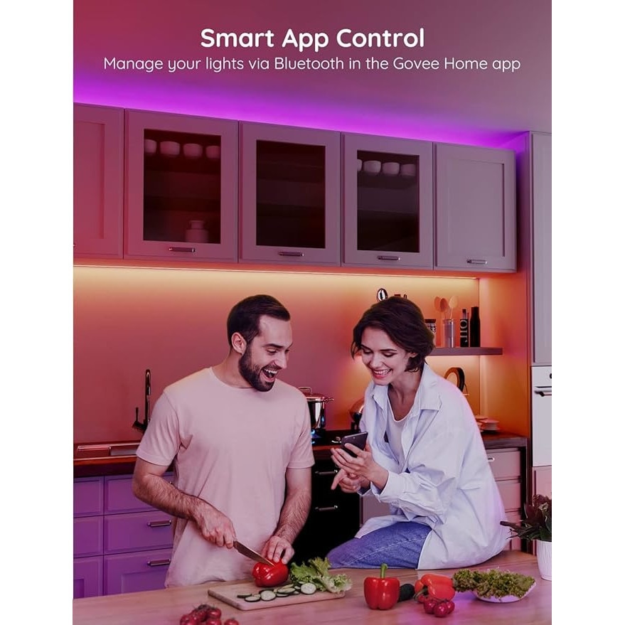 Banda LED RGB inteligenta Govee H613C, Wi-Fi, Bluetooth, sincronizare ...