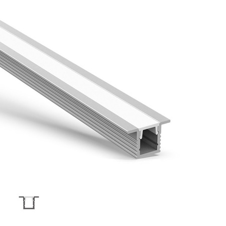 Profil LED aluminiu ultraslim incastrat 8mm bara 2 metri, rigips sau ...
