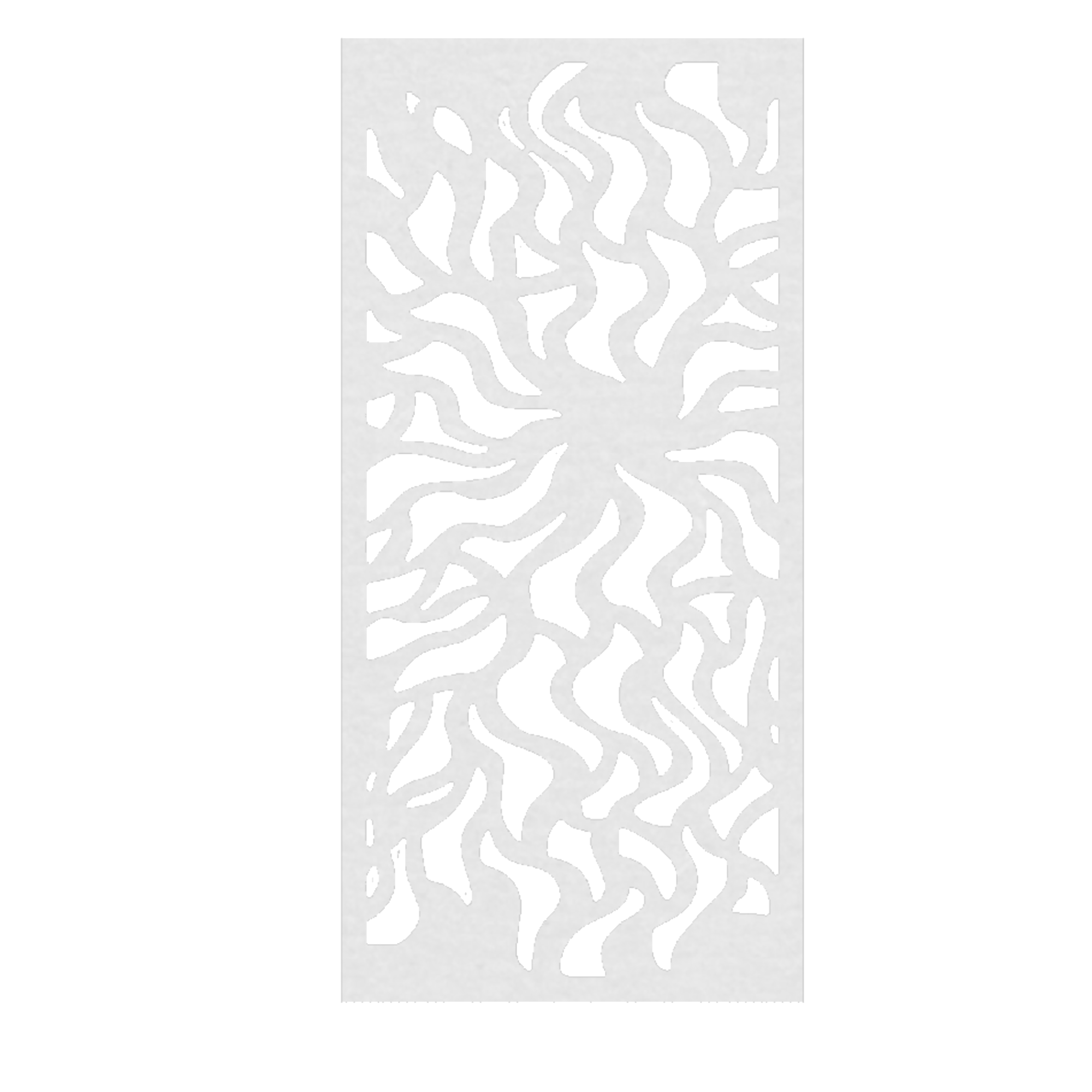 Panou decorativ traforat Mdf alb, Mos008a, 100x48 cm, 6mm - eMAG.ro