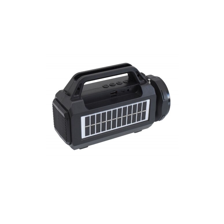 Lanterna si Boxa portabila cu radio, panou solar mp3 player Bluetooth ...