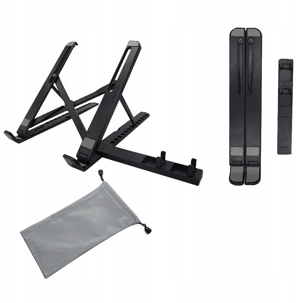 Suport Masa Rabatabila pentru Laptop, Plastic, Negru - eMAG.ro