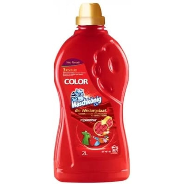 Gel pentru spalarea hainelor, Der Waschkönig, Haine colorate, 2l - eMAG.ro