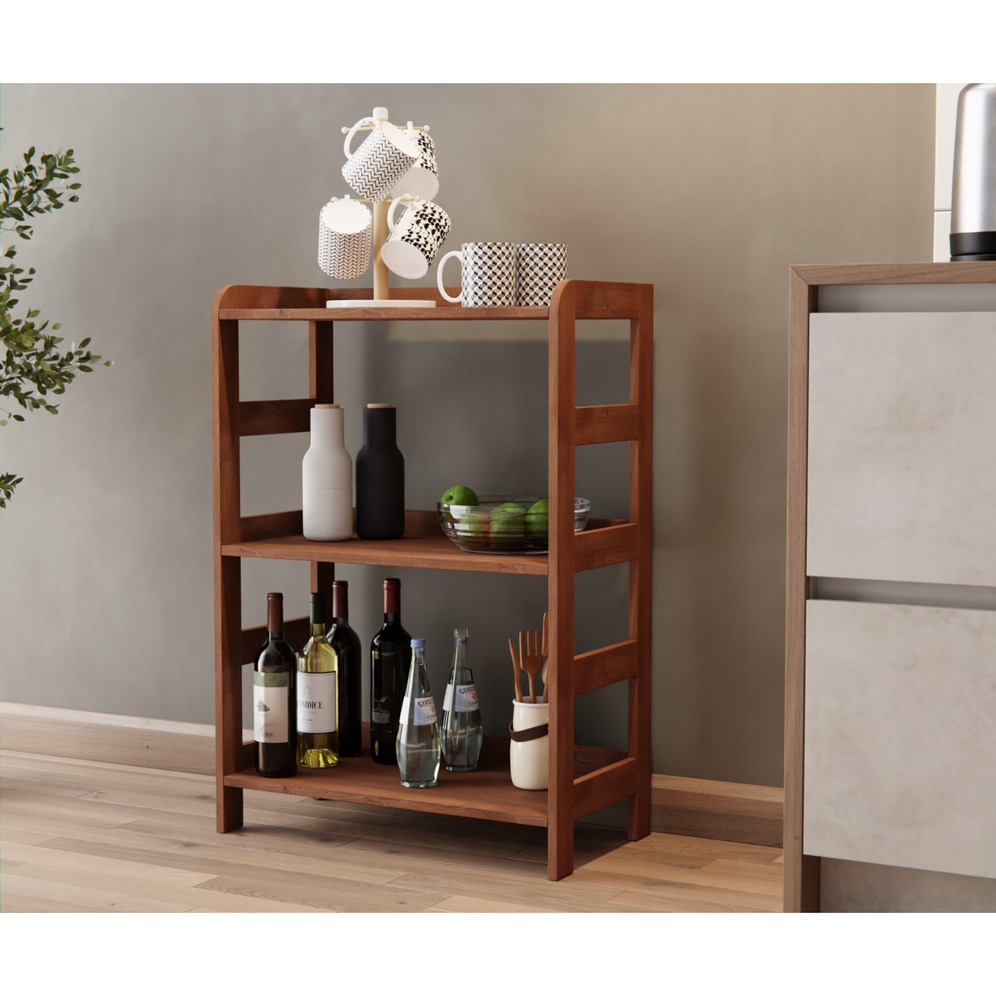 Raft, Lenmar, Lemn, 89 x 63 x 33 cm, Maro - eMAG.ro