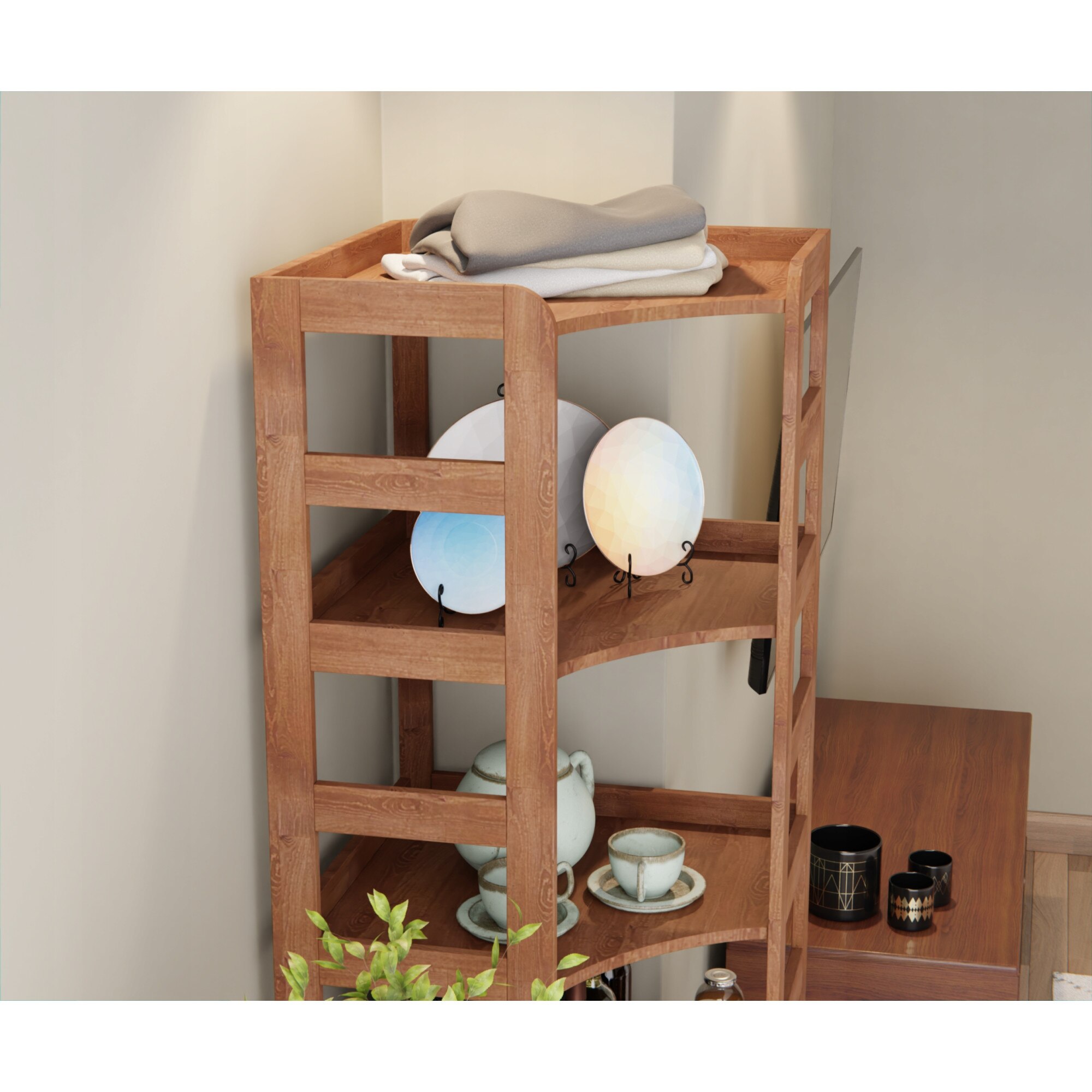 Raft, Lenmar, Lemn, 166 x 56 x 56 cm, Maro - eMAG.ro