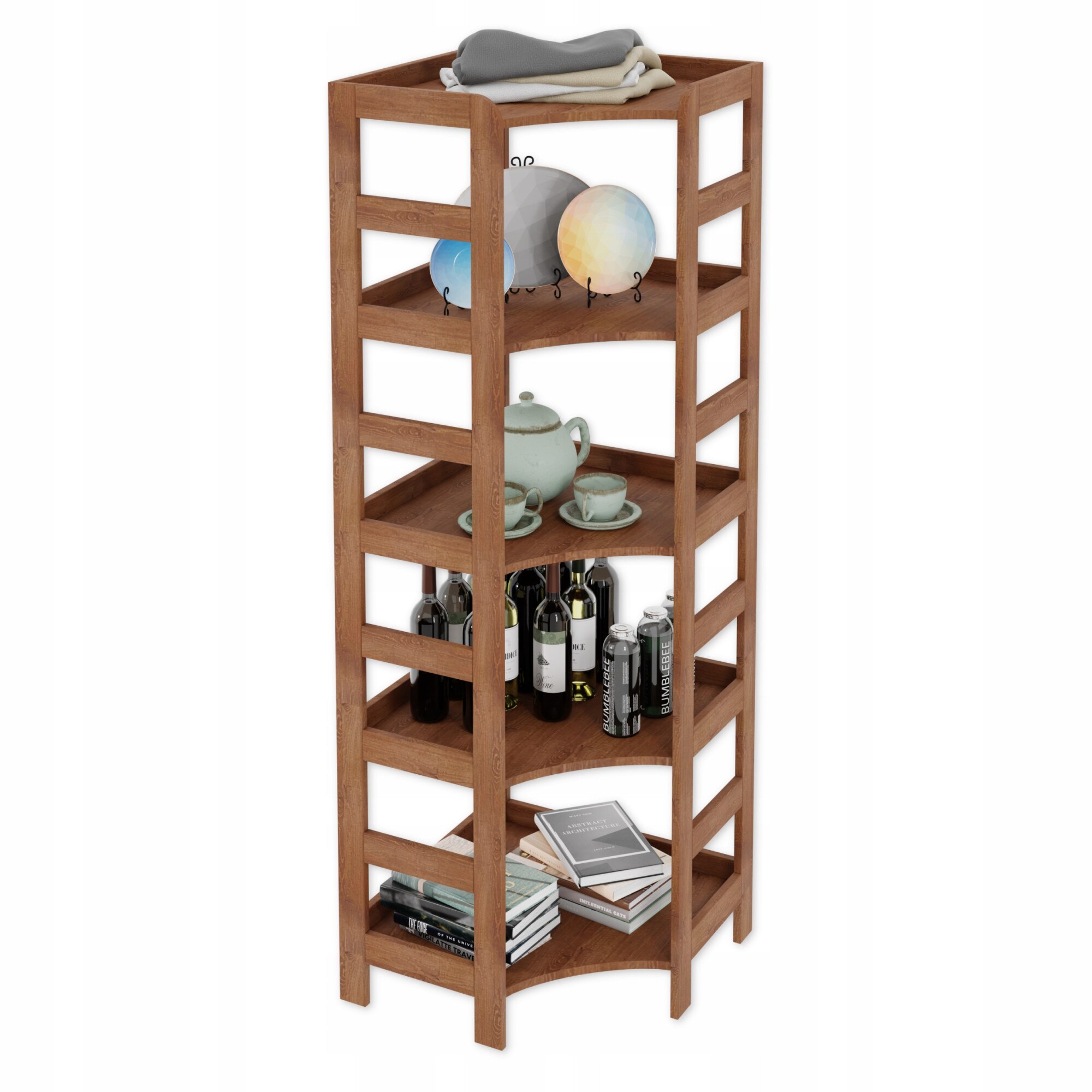 Raft, Lenmar, Lemn, 166 x 56 x 56 cm, Maro - eMAG.ro