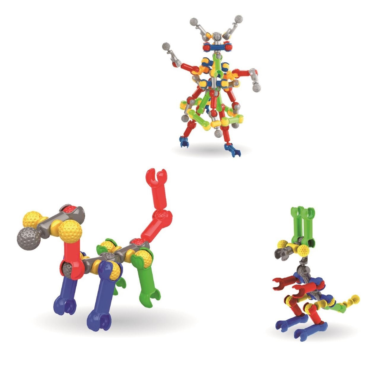 Set de constructie copii, Modelare figurine, 75 piese, Multicolor - eMAG.ro