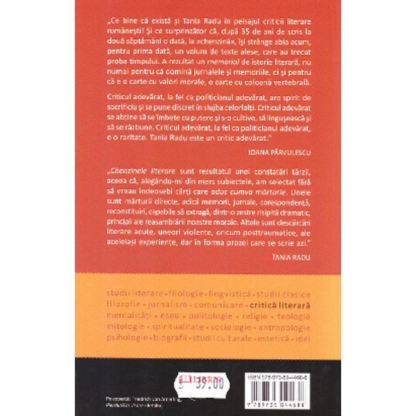 Chenzine literare - Tania Radu - eMAG.ro