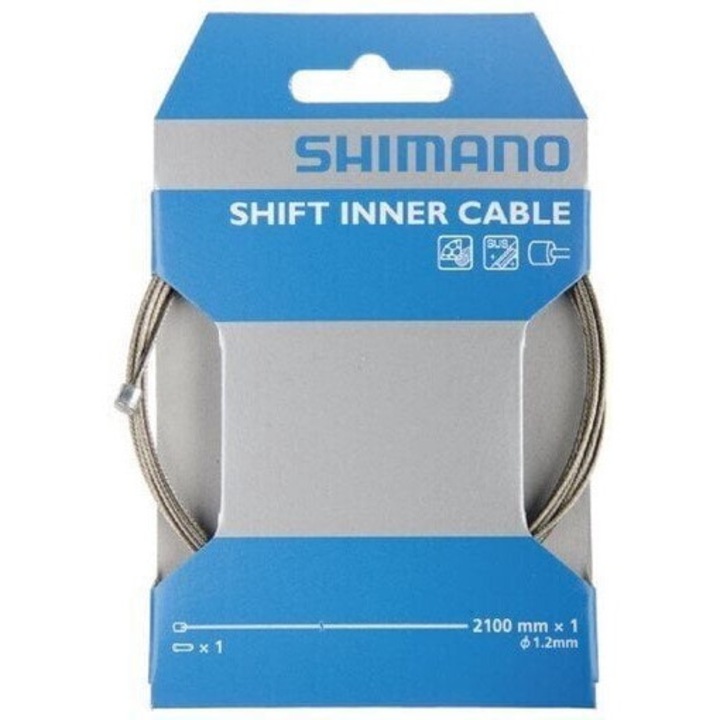 Cablu bicicleta, Shimano, Inox, 1.2mmx2100mm - eMAG.ro