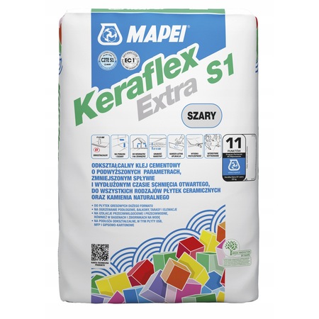 Adeziv pentru faianta, MAPEI, KERAFLEX EXTRA S1 ADERERE MAI BUNA, 25 kg - eMAG.ro