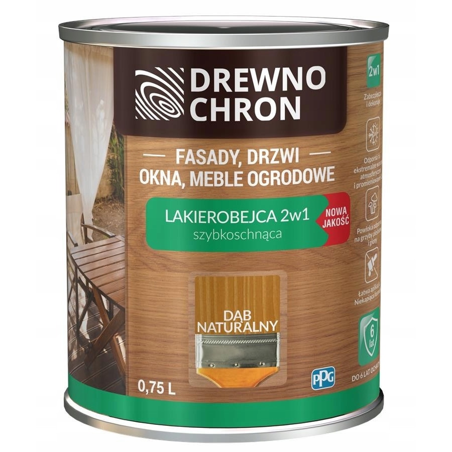 Lac pentru lemn, Drewnochron, 0.75l - eMAG.ro