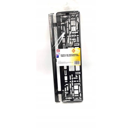 Suport numere de inmatriculare, Car Ok, Plastic, Negru - eMAG.ro