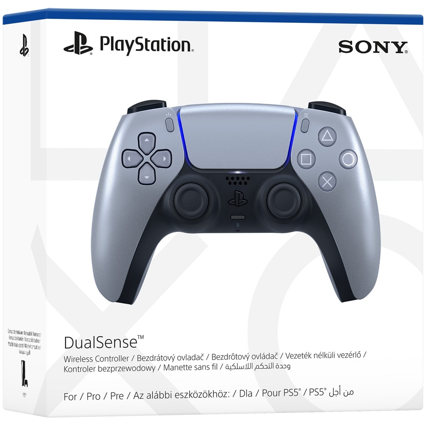 Controller Wireless PlayStation DualSense, Sterling Silver - eMAG.ro