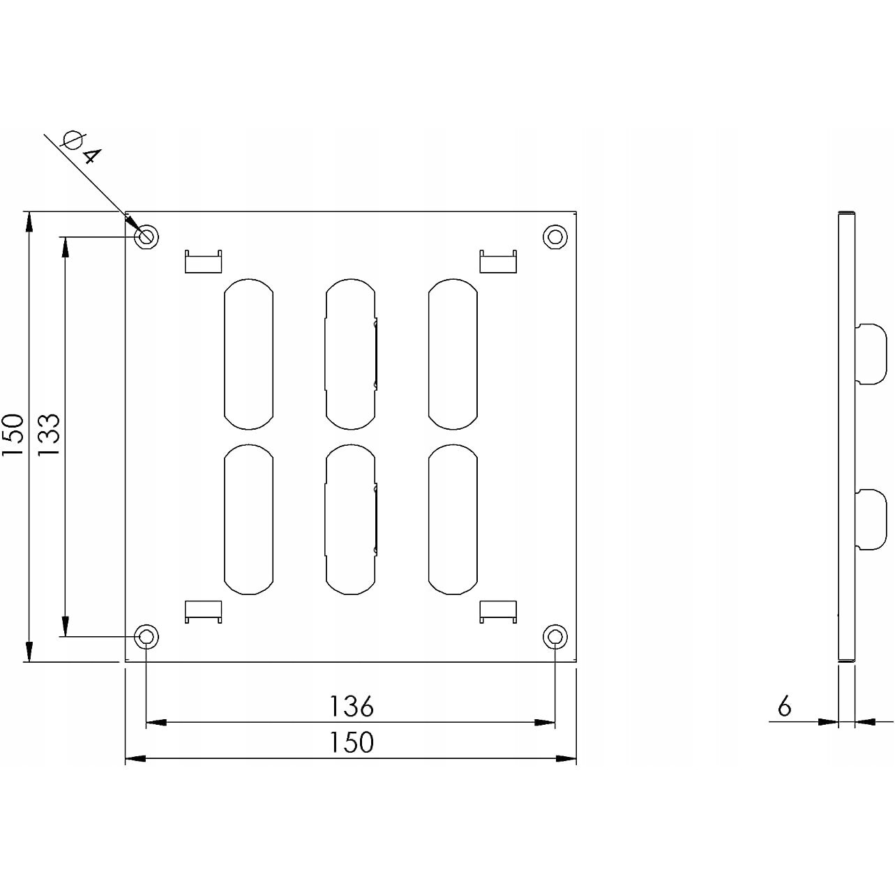 Gratar de ventilatie, Vents, Metal, Lame blocabile, 150 X 150mm, Negru ...