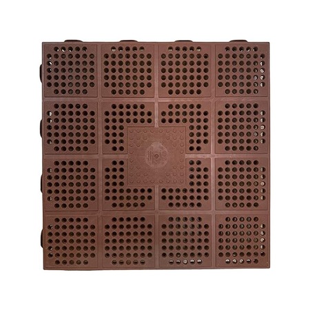 Placa podea cu drenaj ArtPlast, plastic, maro, 400x400x48 mm - eMAG.ro