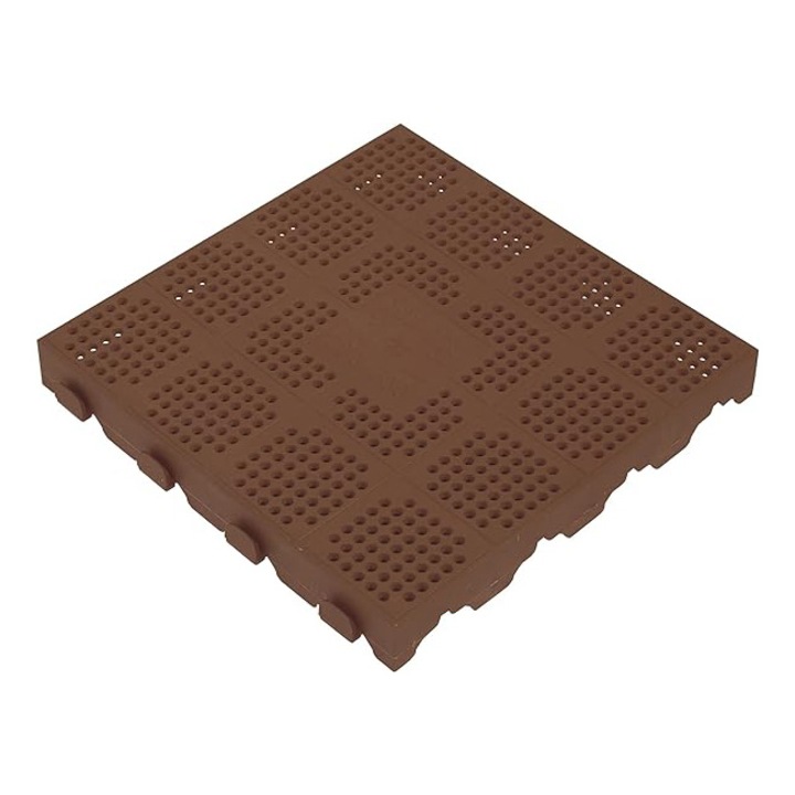 Placa podea cu drenaj ArtPlast, plastic, maro, 400x400x48 mm - eMAG.ro