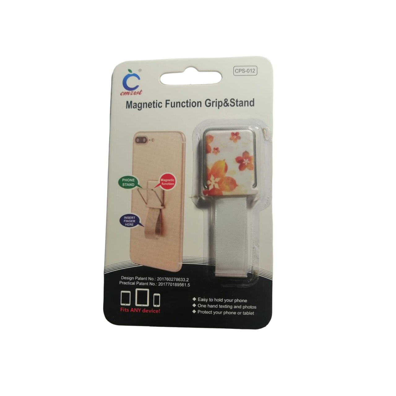 Suport adeziv magnetic cu inel stand si grip pentru deget, compatibil ...