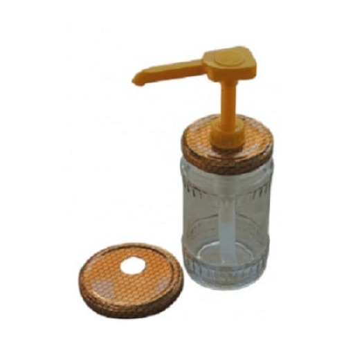 Set pompa pentru miere si 2 capace pentru borcan - eMAG.ro