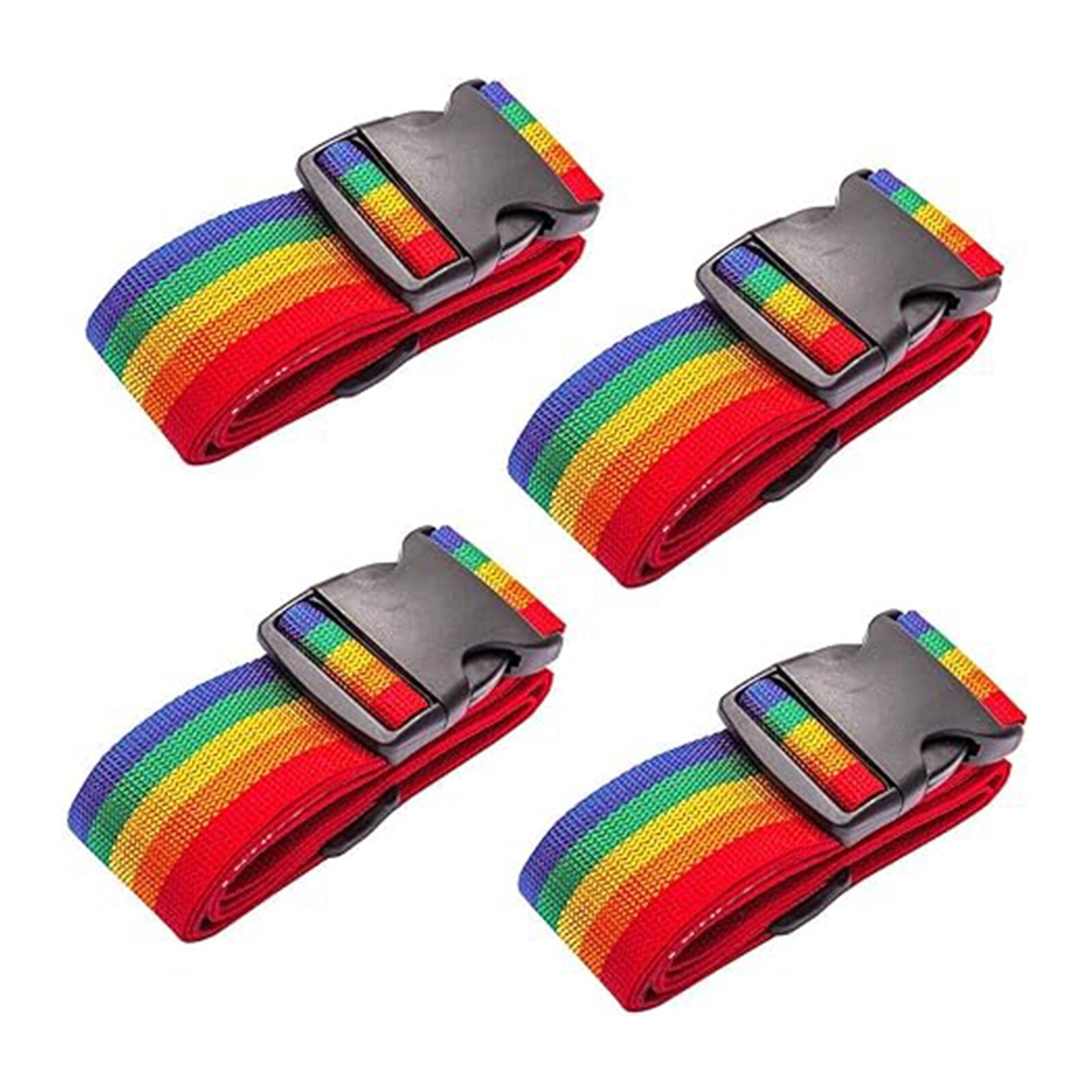Set de 4 Curele pentru bagaje, Zggzerg, Ajustabila pana la 200cm ...