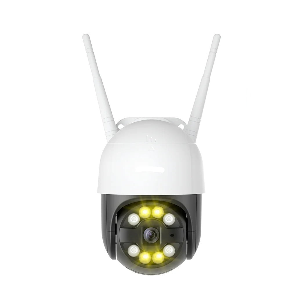Camera de supraveghere exterior, IP, 3MP, Detectie umana, WiFi, 8 buc ...