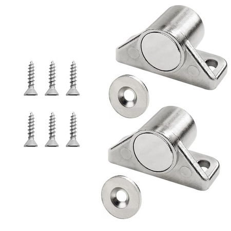 Set 2 incuietori magnetice pentru mobila, Minetgnon®, Magnet puternic ...