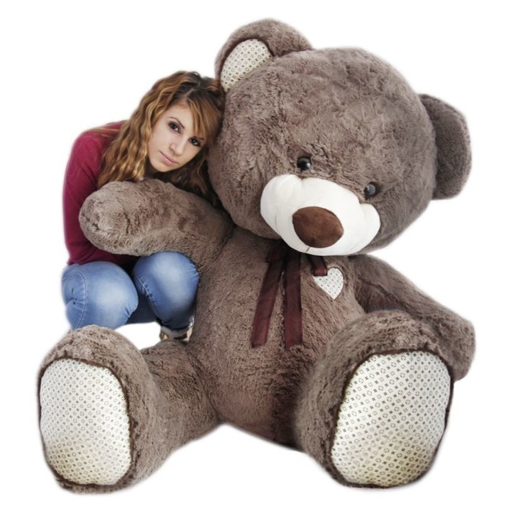 Urs de Plus Urias, DeLuxe Big Premium cu Inimioara si Fundita Gry - eMAG.ro