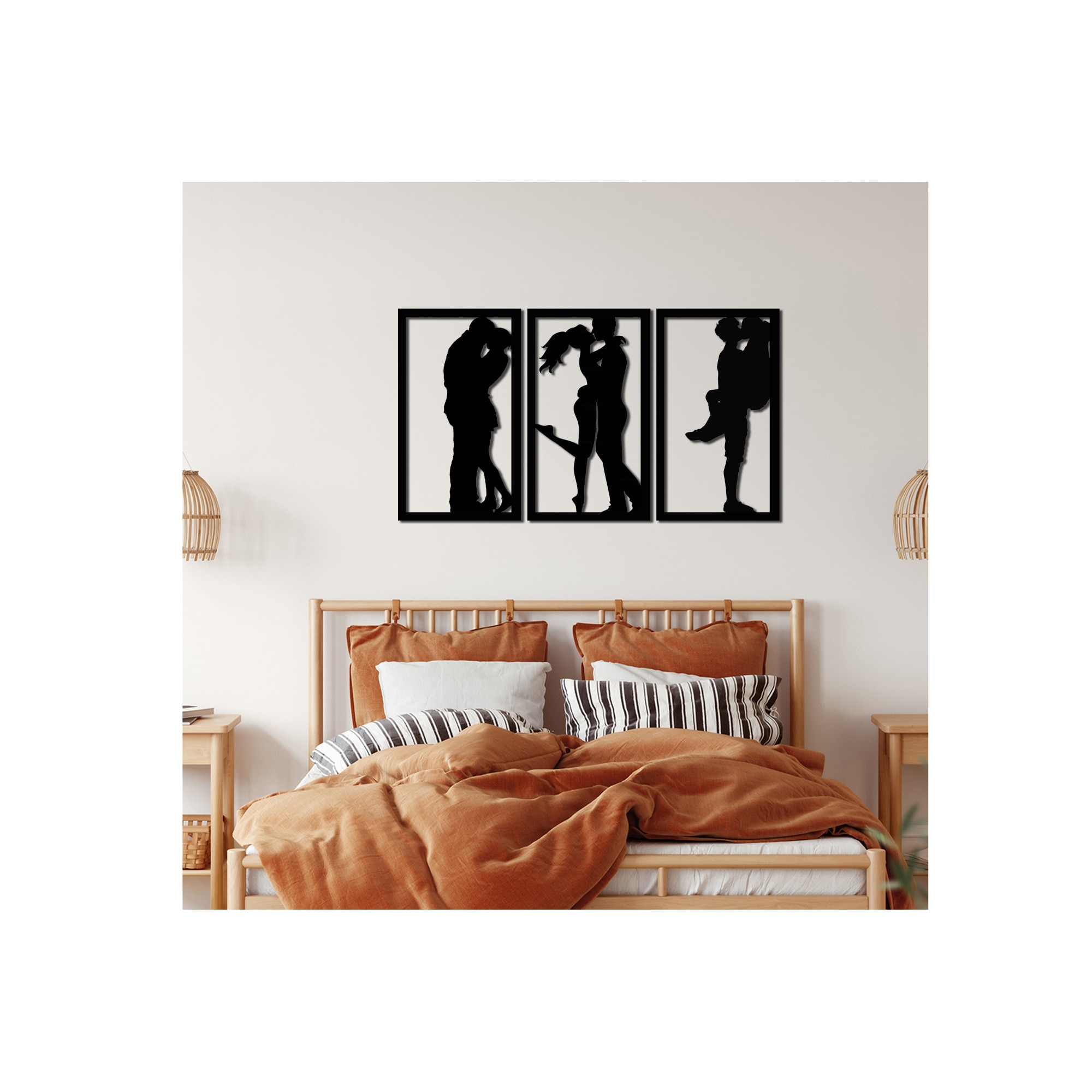 Decor Perete, MDF, 50CM X 80CM, Romantic, Saruturi - eMAG.ro