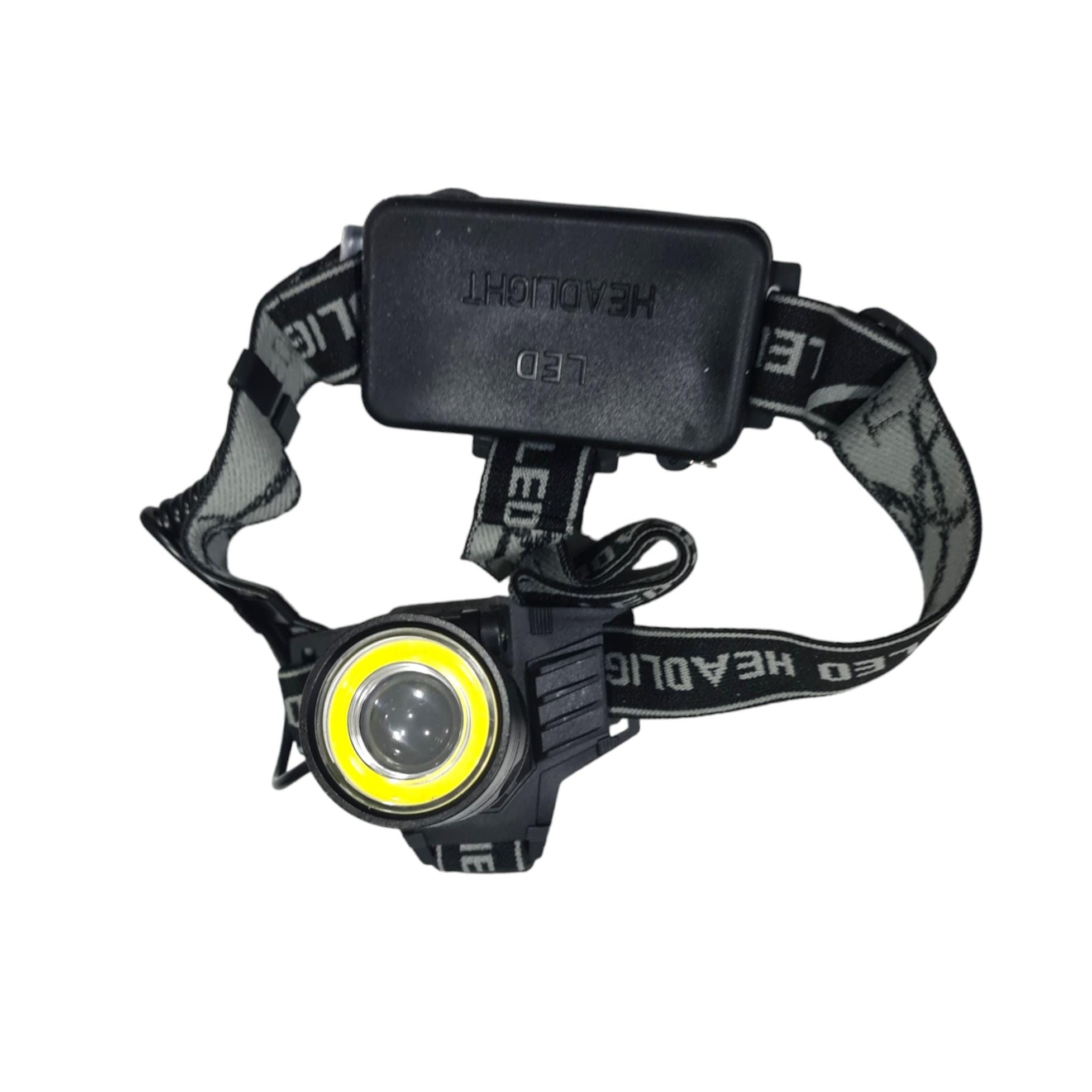 Lanterna pentru cap cu LED XM T6 plus COB si acumulatori, incarcare USB ...