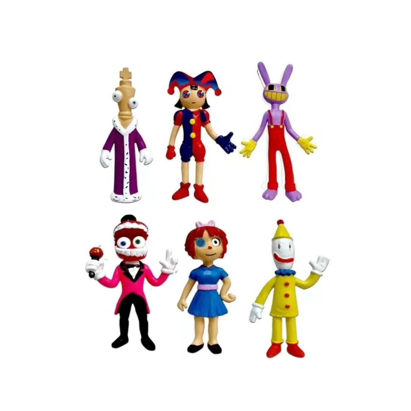 Set 6 Figurine, The Amazing Digital Circus, multicolor, 10 cm - eMAG.ro