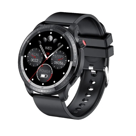Smartwatch barbati, fitness, ecran 1, 39 inch, negru - eMAG.ro