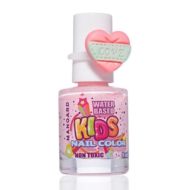 Oja copii pe baza de apa 9 ml, Manoart, pink glitter - eMAG.ro