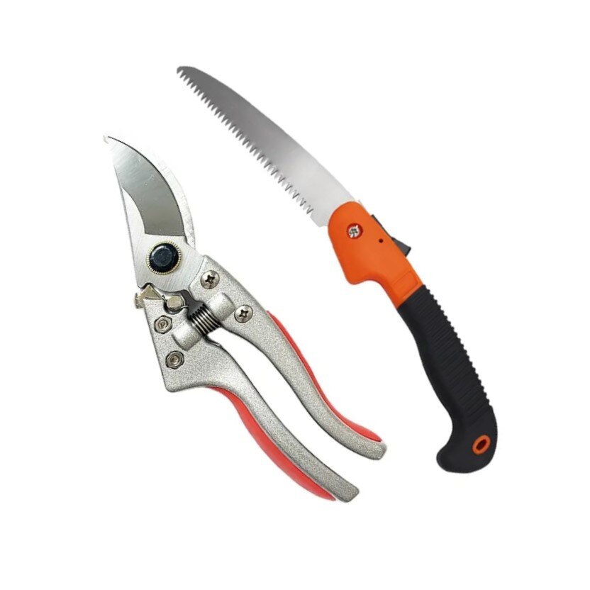 Pachet gradinarit, Foarfeca de vie, 200mm, gri antracit, Fierastrau ...