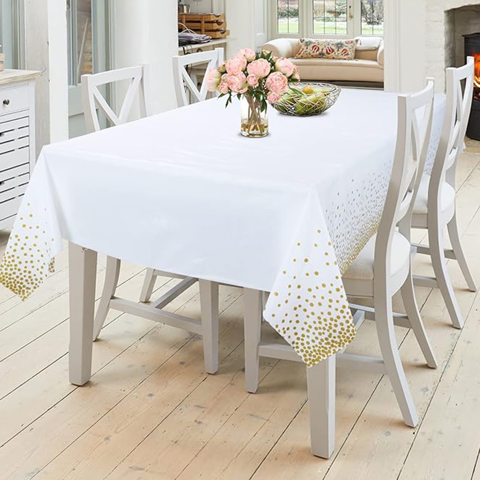 Set 4 fata de masa dreptunghiulara, Zggzerg, Impermeabila, Anti-pete ...