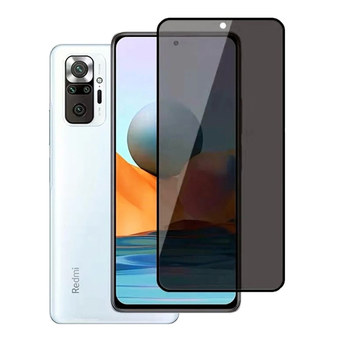 Folie protectie privacy, sticla securizata, compatibila cu Xiaomi Redmi ...