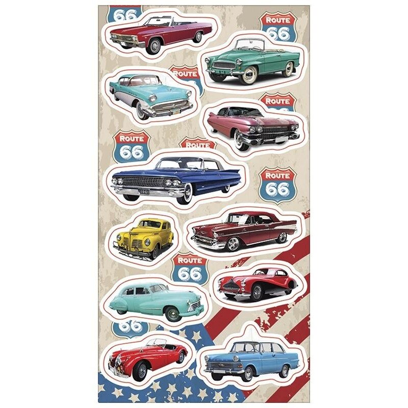Set de autocolante cu masini, Ranok-Creative, Multicolor, 10 buc - eMAG.ro