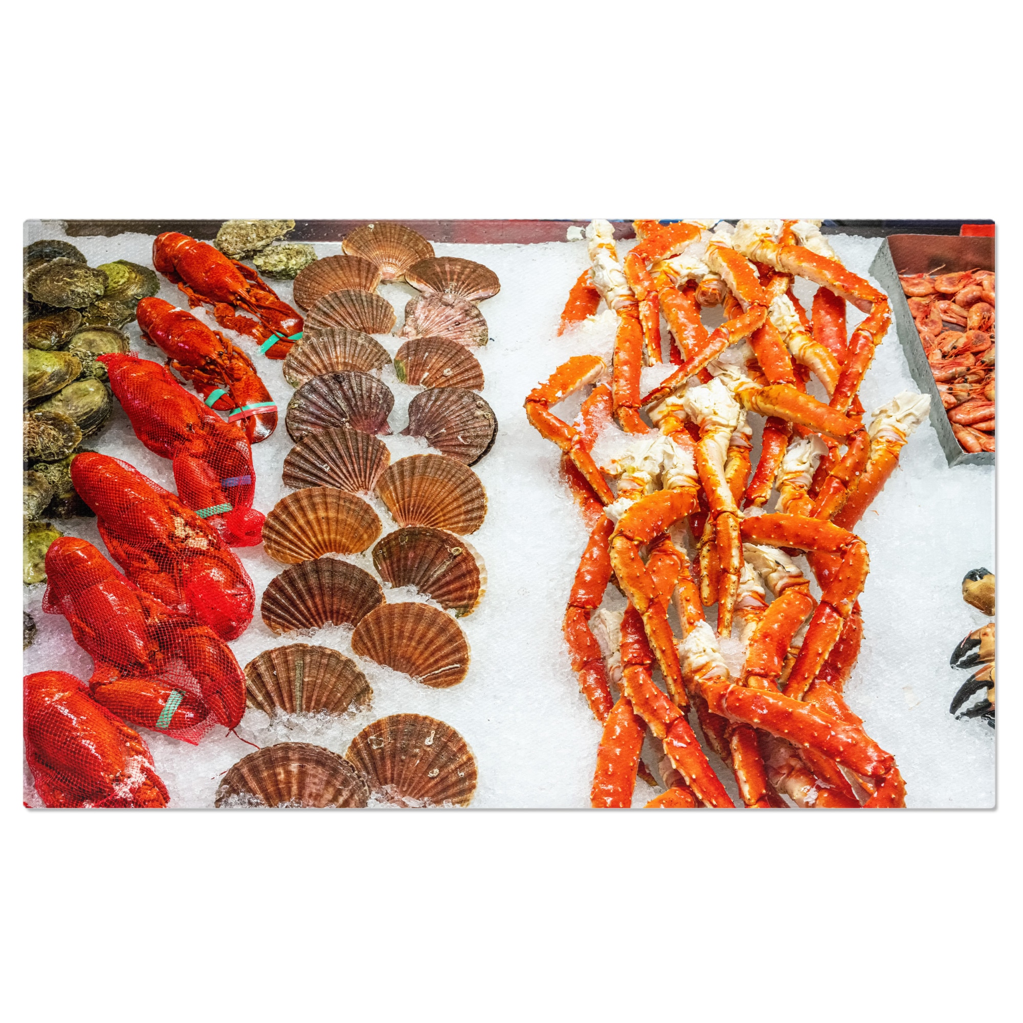 Vászonfestés rák, homár és tenger gyümölcsei eladók, hal, tenger ...
