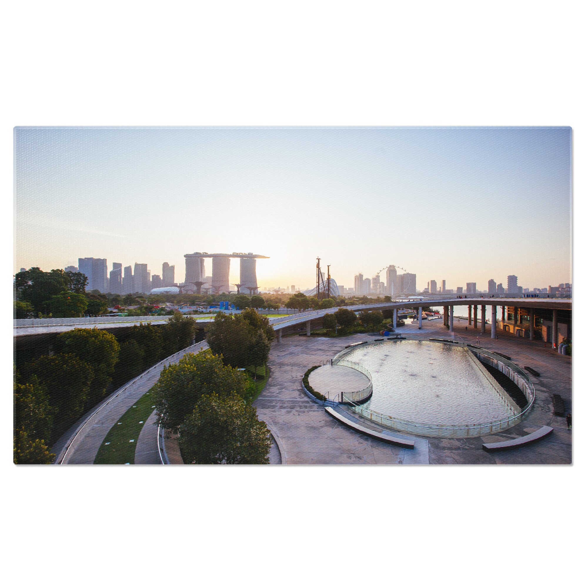 Tablou Canvas Barajul Marina din Singapore, Arhitectura, Asia, Atractie ...