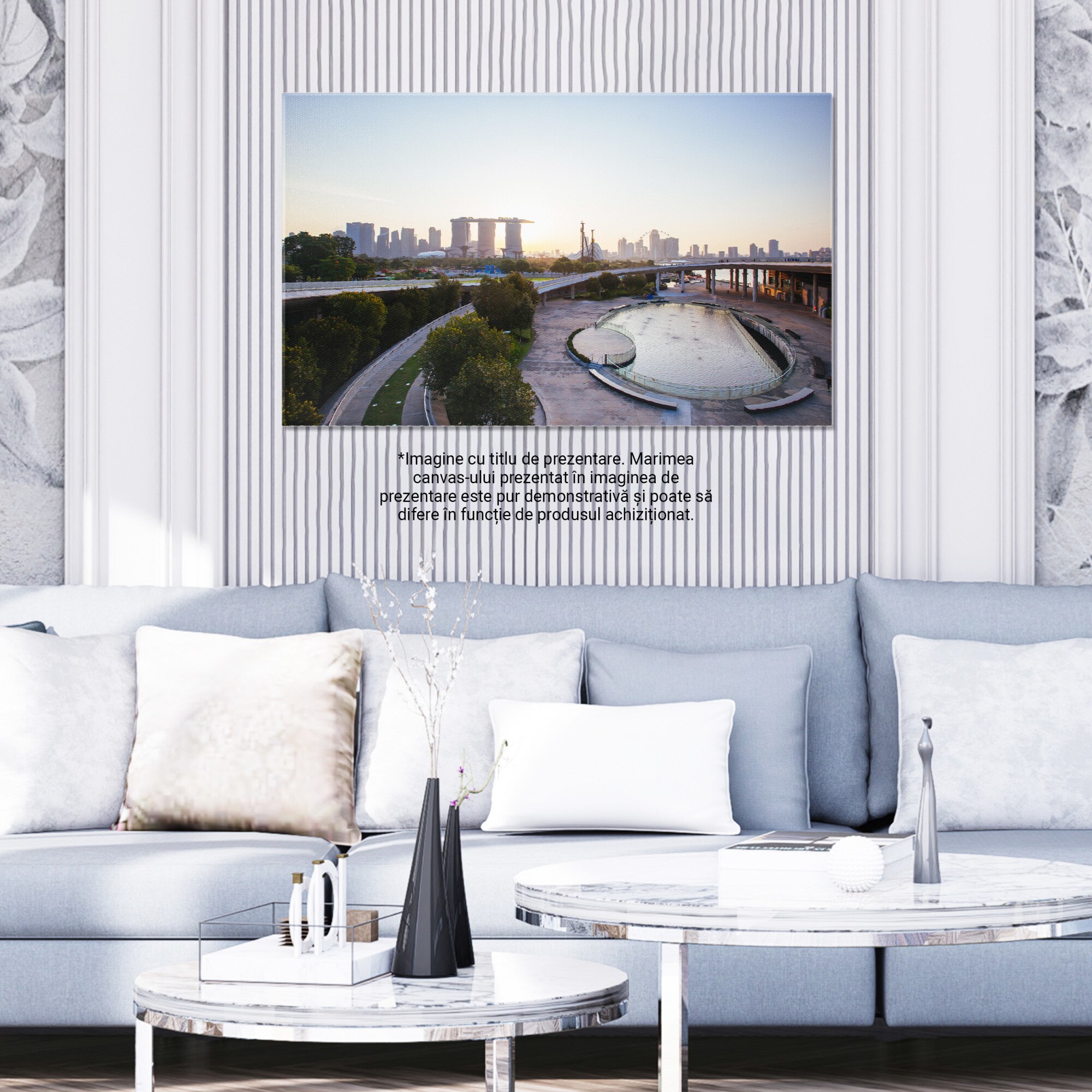 Tablou Canvas Barajul Marina din Singapore, Arhitectura, Asia, Atractie ...